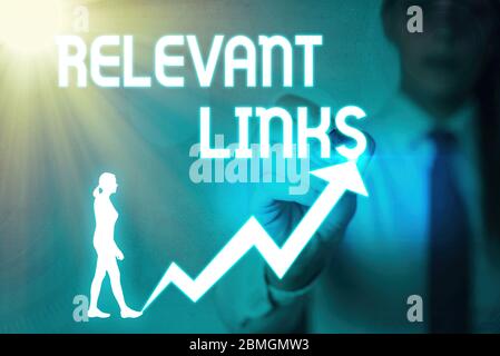 Handwriting text Relevant Links, Word for Significant sites for a ...