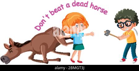 English idiom with picture description for beat around the bush on ...