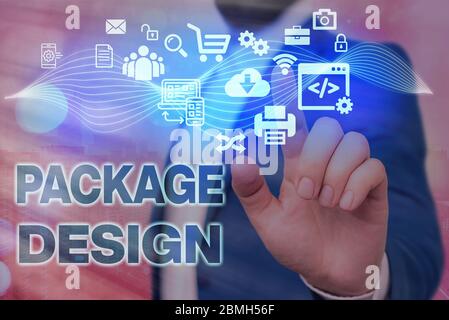 Handwriting text Package Design. Conceptual photo Strategy in creating ...