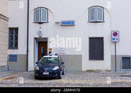 A police car of the Carabinieri the national gendarmerie of Italy. They ...