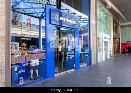 Everton 2 store, football club merchandise outlet, Liverpool ONE ...