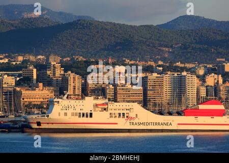 Ferry, Palma De Mallorca, Majorca, Belearic Islands, Spain, Europe ...