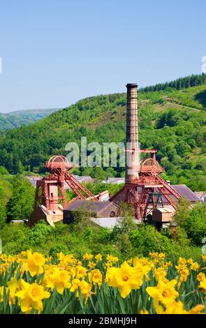 Colliery Pit, Rhondda Heritage Park, Rhondda Valley, South Wales, U.K ...