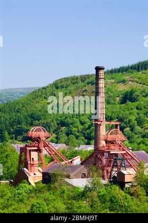 Colliery Pit, Rhondda Heritage Park, Rhondda Valley, South Wales, U.K ...