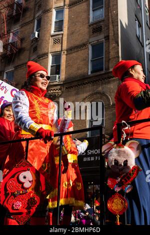 Crowds of people celebrate the Lunar New Year in Chinatown. This year's ...