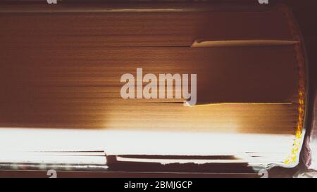Old book edge. book with bookmarks Stock Photo - Alamy