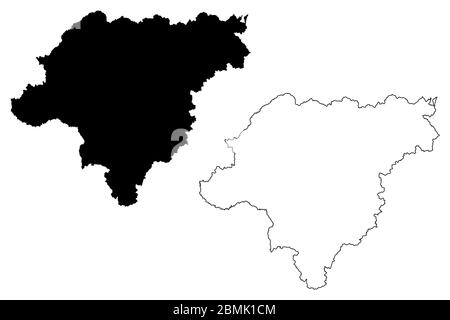 Harbin City (People's Republic of China, Heilongjiang Province) map ...