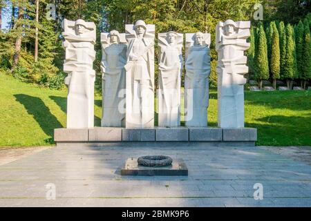 Cemetery and memorial of Russian Red Army soldiers killed during World ...
