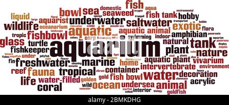 Coral reef word cloud concept. Collage made of words about coral reef ...