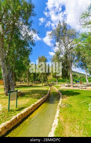 Landscape of Harod Valley and the Jezreel Valley, with Maayan Harod ...