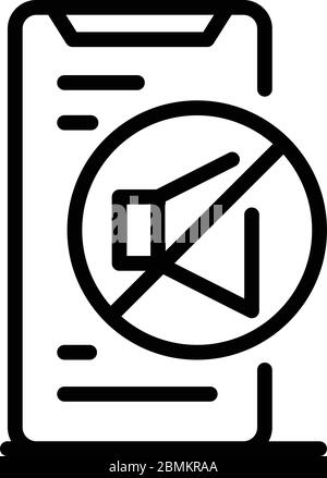 Smart speaker, sound off line icon Stock Vector Image & Art - Alamy