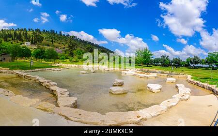 Panoramic landscape of Harod Valley and the Jezreel Valley, with Maayan ...