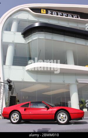 New official Ferrari dealer showroom in Dubai, United Arab Emirates ...