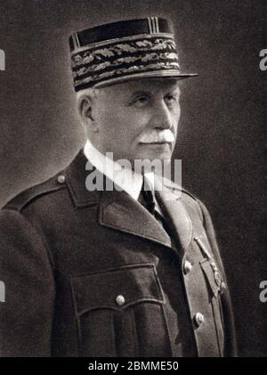 Henri Philippe Petain, 1856 - 1951. French army general in First World ...