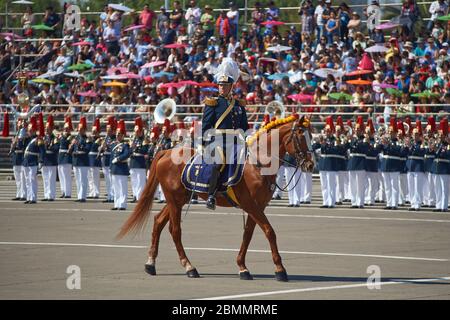 Members of the Chilean Army march past during the annual military ...