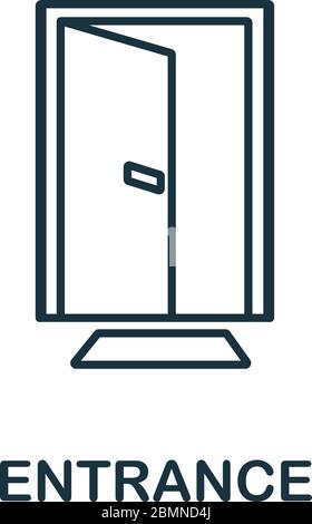 Entrance icon. Line simple Entrance icon for templates, web design and ...