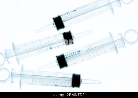 plastic disposable medical syringe Stock Photo - Alamy
