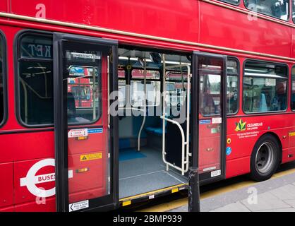 Empty bus stop, London, England Stock Photo - Alamy