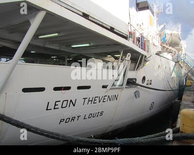 The cable-laying ship "Leon Thevenin", built in 1983 and owned by ...