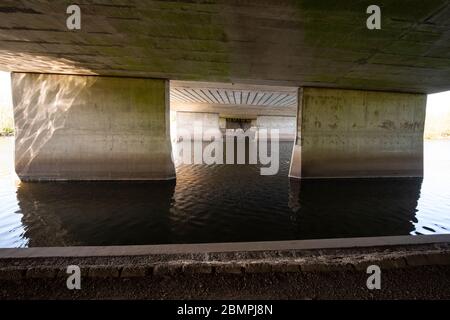 Reinforced concrete bridge support Stock Photo - Alamy