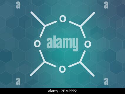 Metaldehyde pesticide molecule. Used against slugs and snails and as ...