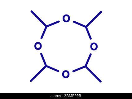 Metaldehyde pesticide molecule. Used against slugs and snails and as ...