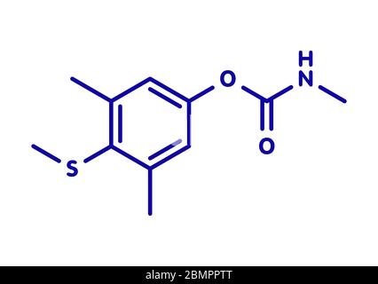 Methiocarb pesticide molecule. Skeletal formula Stock Photo - Alamy