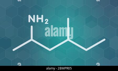 Methylhexanamine (1,3-dimethylamylamine, DMAA) stimulant drug, chemical ...