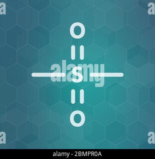 Methylsulfonylmethane (MSM) dietary supplement molecule, chemical ...
