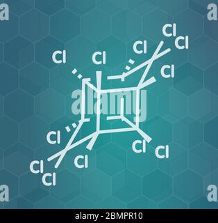 Mirex insecticide molecule. Skeletal formula Stock Photo - Alamy