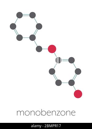 Monobenzone drug molecule. Skeletal formula Stock Photo - Alamy