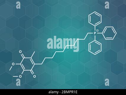 Mitoquinone molecule, illustration Stock Photo - Alamy