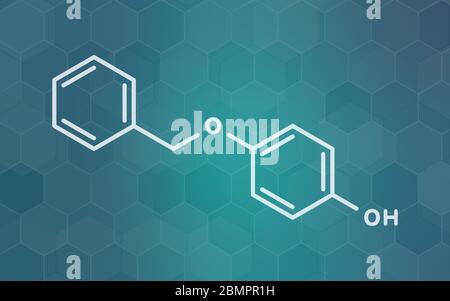 Monobenzone drug molecule. Skeletal formula Stock Photo - Alamy