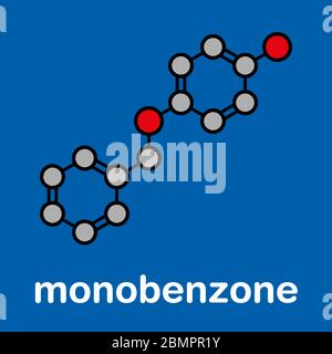 Monobenzone drug molecule. Skeletal formula Stock Photo - Alamy
