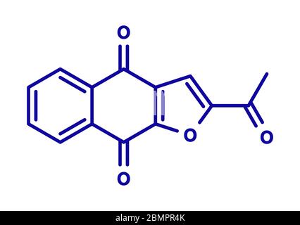Napabucasin cancer drug molecule. Skeletal formula Stock Photo - Alamy