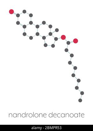 Nandrolone decanoate anabolic steroid drug molecule. Also used in ...