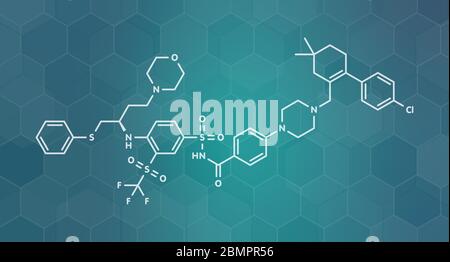 Navitoclax drug molecule. Skeletal formula Stock Photo - Alamy