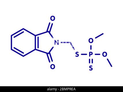 Phosmet organophosphate insecticide molecule Stock Photo - Alamy