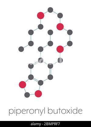 Piperonyl butoxide (PBO) pesticide synergist molecule. Increases potency of insecticides by ...