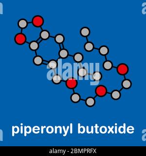 Piperonyl butoxide (PBO) pesticide synergist molecule. Increases potency of insecticides by ...