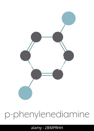 p-Phenylenediamine (PPD) hair dye molecule. Also precursor in polymer ...