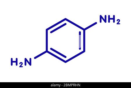 p-Phenylenediamine (PPD) hair dye molecule. Also precursor in polymer ...