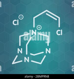 Quaternium-15 surfactant and preservative molecule (formaldehyde ...