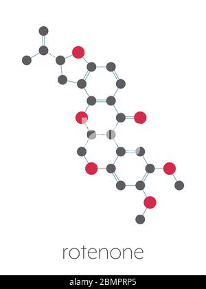 Rotenone broad-spectrum insecticide molecule. Also linked to ...