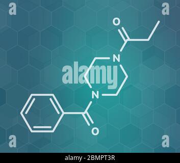 Sunifiram molecule, illustration Stock Photo - Alamy