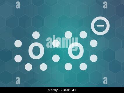 Superoxide free radical. Skeletal formula Stock Photo - Alamy
