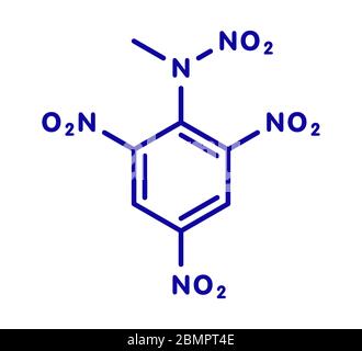 Tetryl explosive molecule. Skeletal formula Stock Photo - Alamy