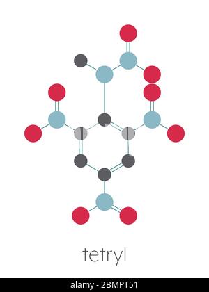 Tetryl explosive molecule. Skeletal formula Stock Photo - Alamy