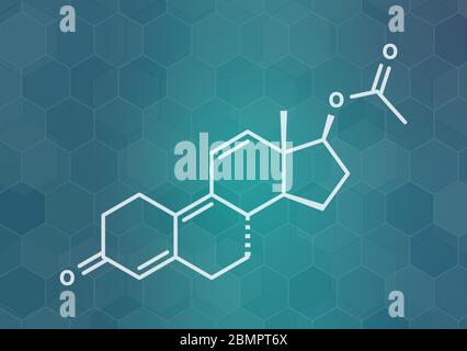 Trenbolone acetate cattle growth promoter. Skeletal formula Stock Photo ...
