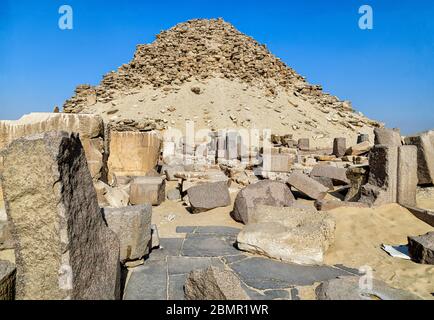 The 5th Dynasty Pyramid of Sahure at Abu Sir, Egypt Stock Photo - Alamy